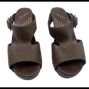 Dansko | Shoes | Dansko Ripley Crazy Horse Clog Sandals 39 | Poshmark